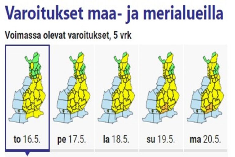 Maastopalovaroitus on voimassa - Etelä-Pohjanmaan hyvinvointialue